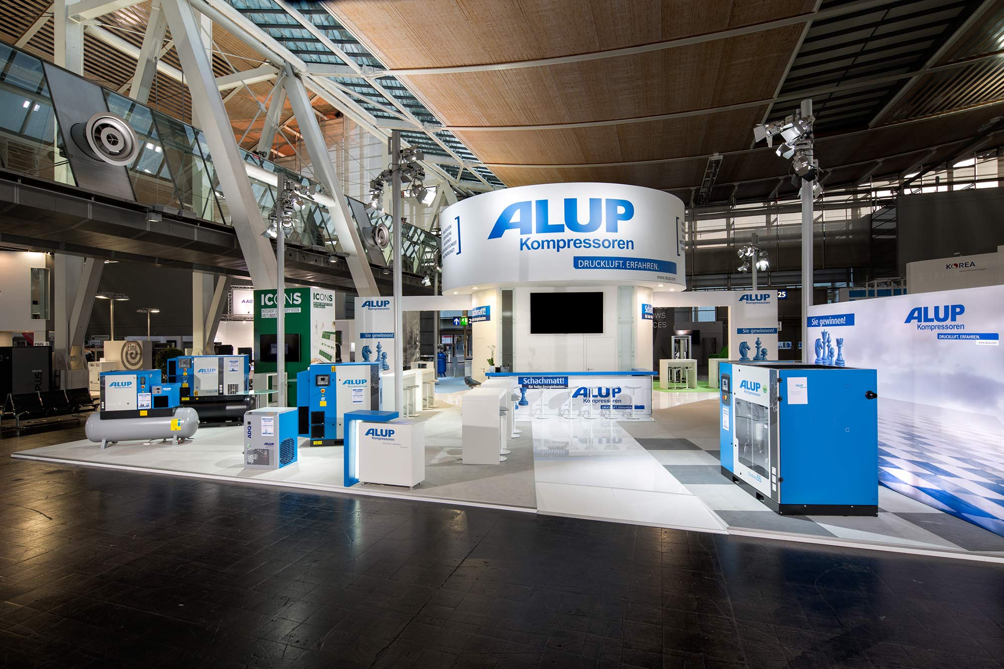 Alup Kompressoren, HMI 2017, Hanover - M. Ackermann GmbH - Messen & Events